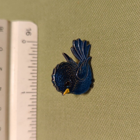 Jewelry | Vintage Enamel Bluebird Collectors Pin | Poshmark